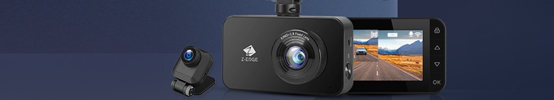 Z-Edge Dual Dash Cam Front and Rear Full HD 1080P 155° Wide Angle – Z-EDGE