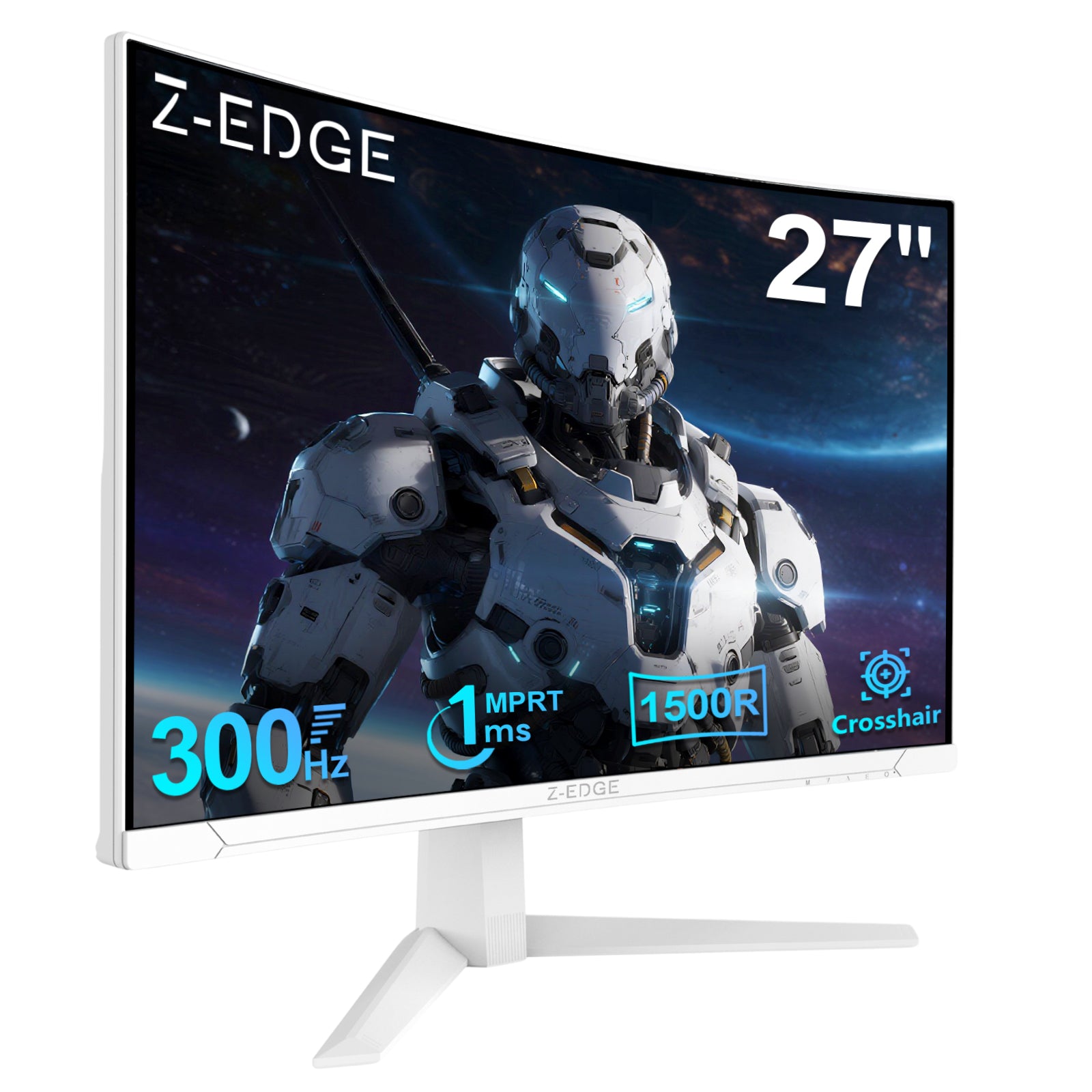 Z-EDGE 27" 1080P Full HD 300Hz 1 ms Curved Gaming Monitor, HDMI x 2, DP x 2