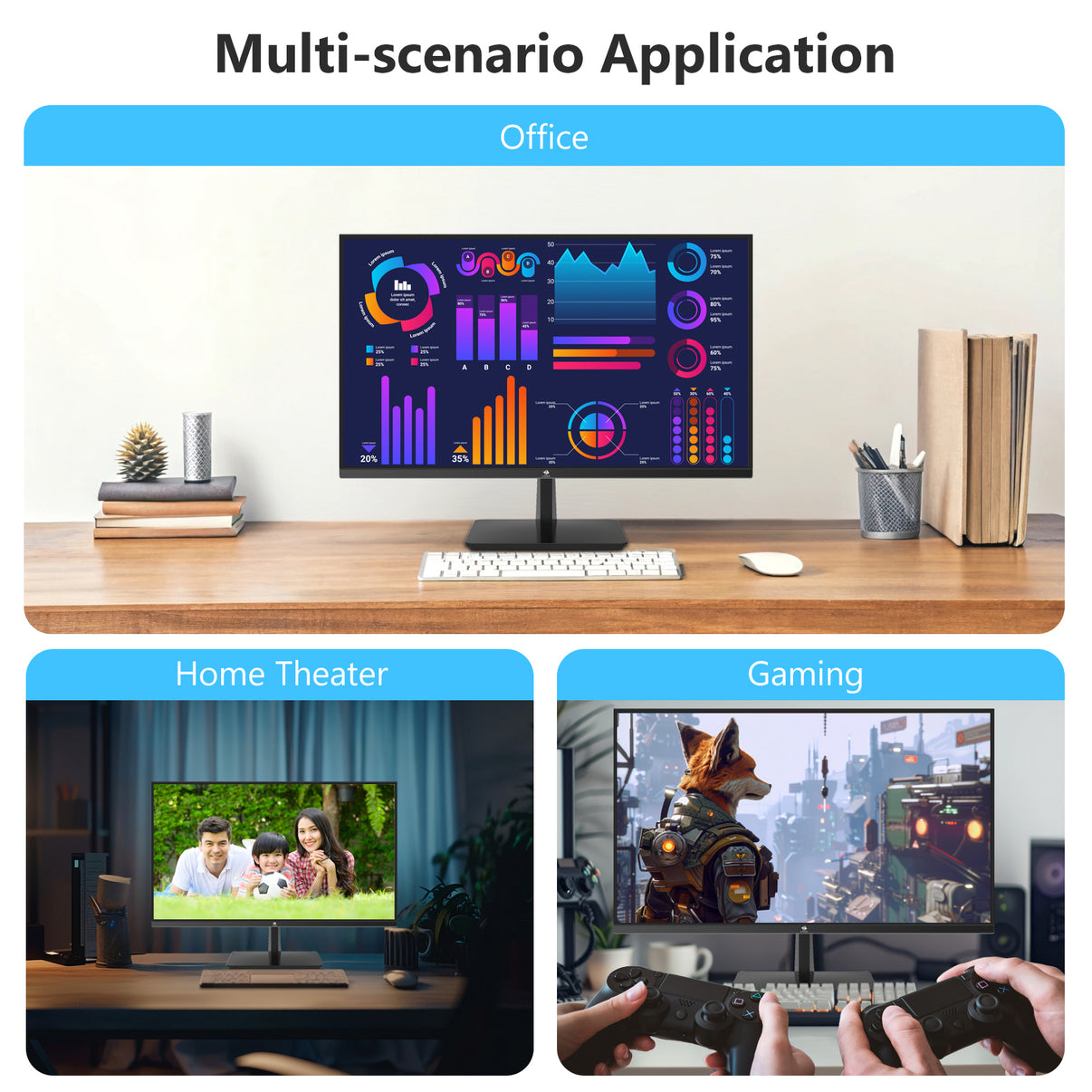 Z-EDGE U28I4K 28" 4K 120Hz IPS Monitor UHD 3840x2160 HDMI/DP Port Eye ...