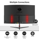 Z-EDGE UG27 Curved Gaming Monitor 27" 200Hz 1ms 1500R Curved FHD ...