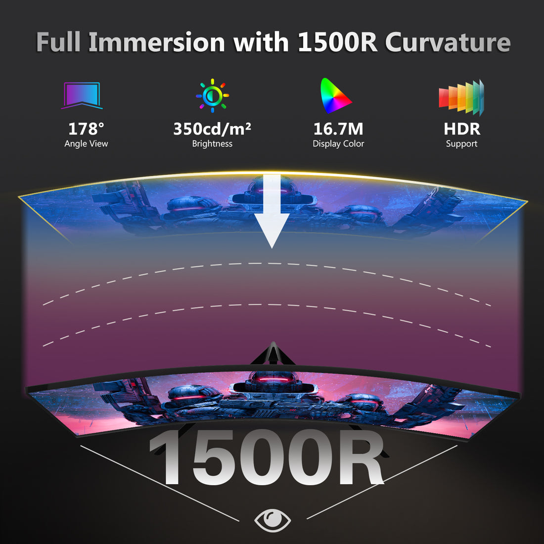 Z-EDGE UG27P 27" Curved Gaming Monitor 240Hz 1ms 1920x1080 16:9 ...