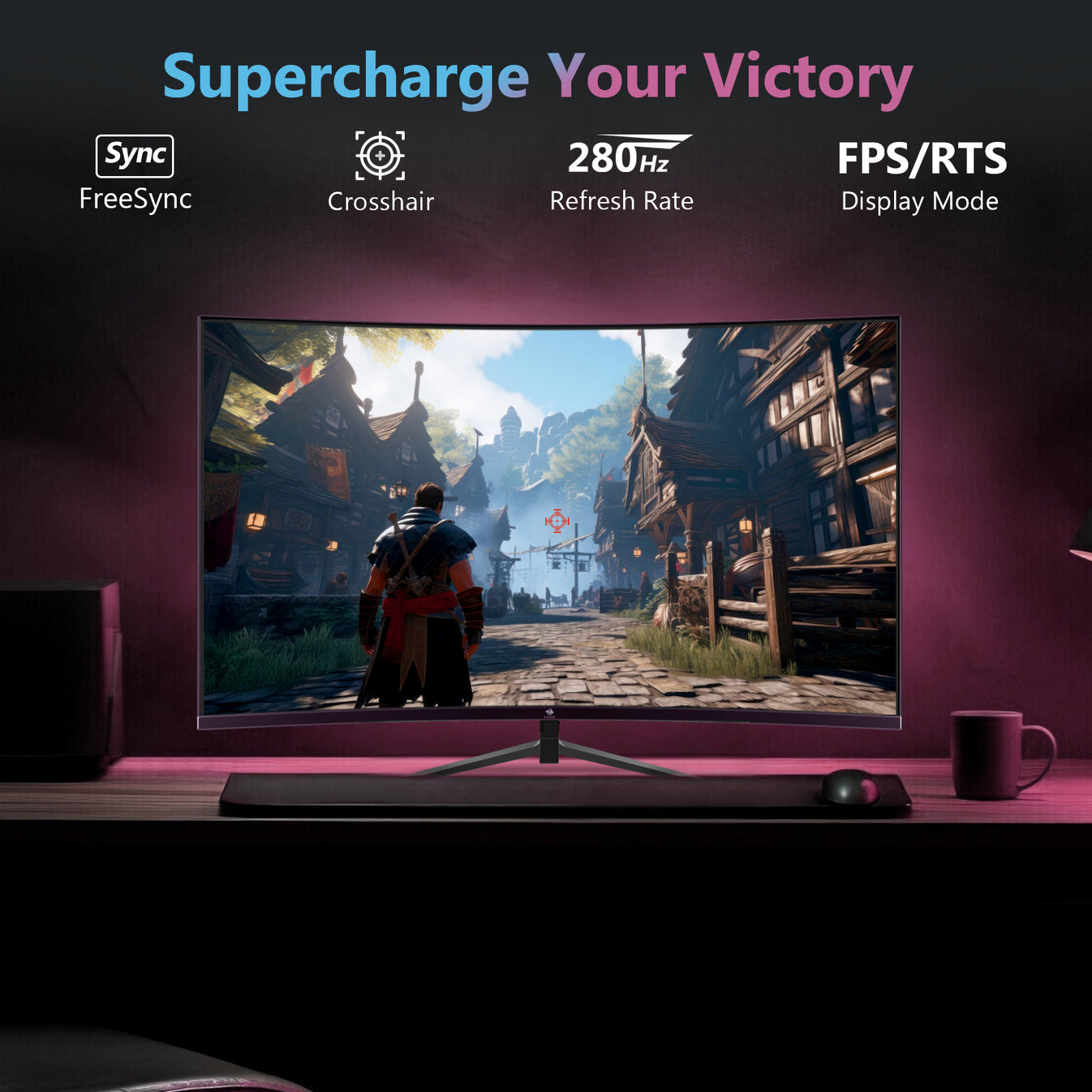 Z-EDGE UG27P 27" Curved Gaming Monitor 240Hz 1ms 1920x1080 16:9 ...