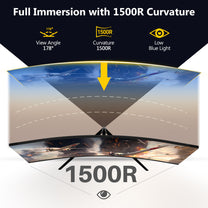 Z-EDGE UG27 Curved Gaming Monitor 27" 200Hz 1ms 1500R Curved FHD ...