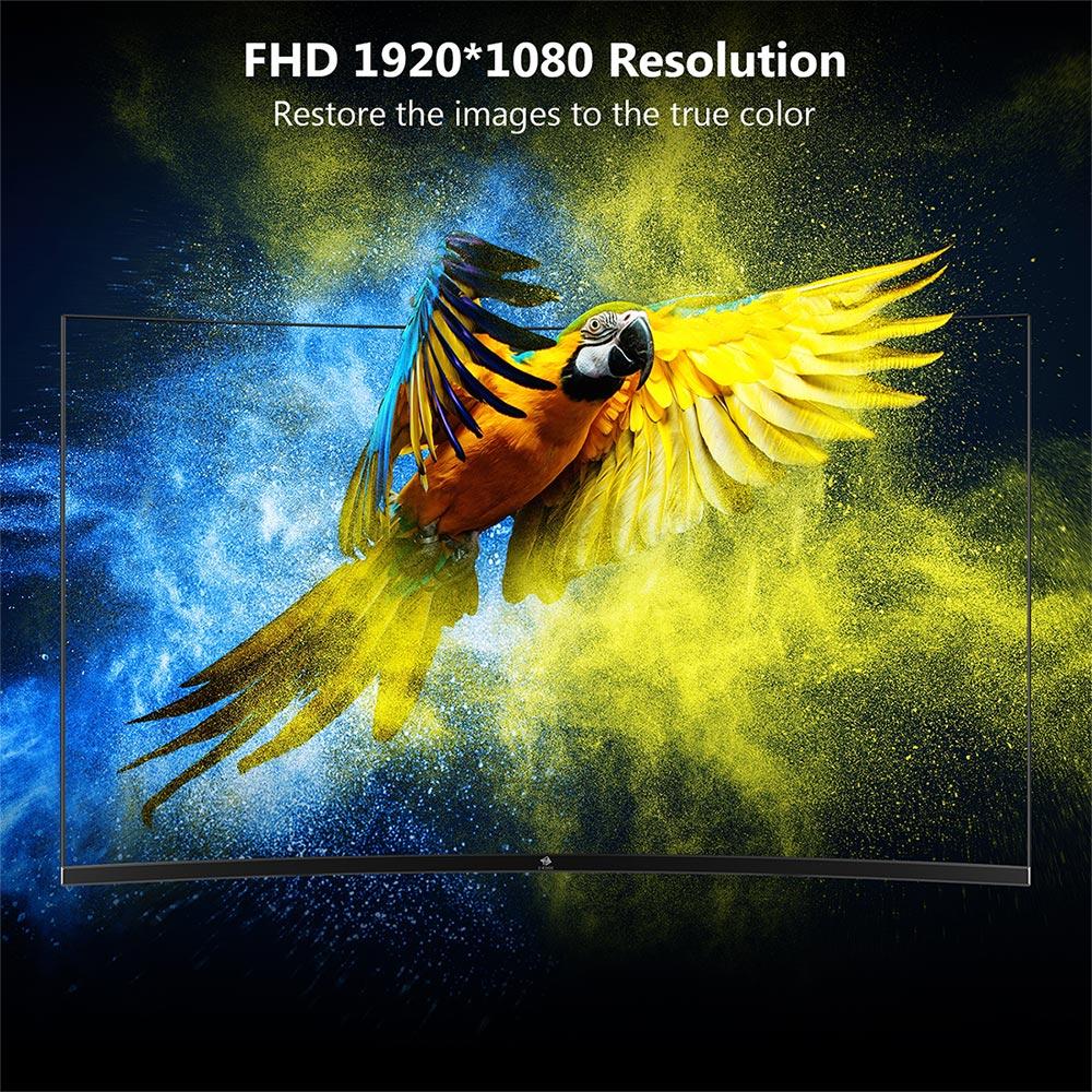 Z-EDGE UG24 24" Curved Gaming Monitor 180Hz 1ms FHD 1920x1080 16:9 ...