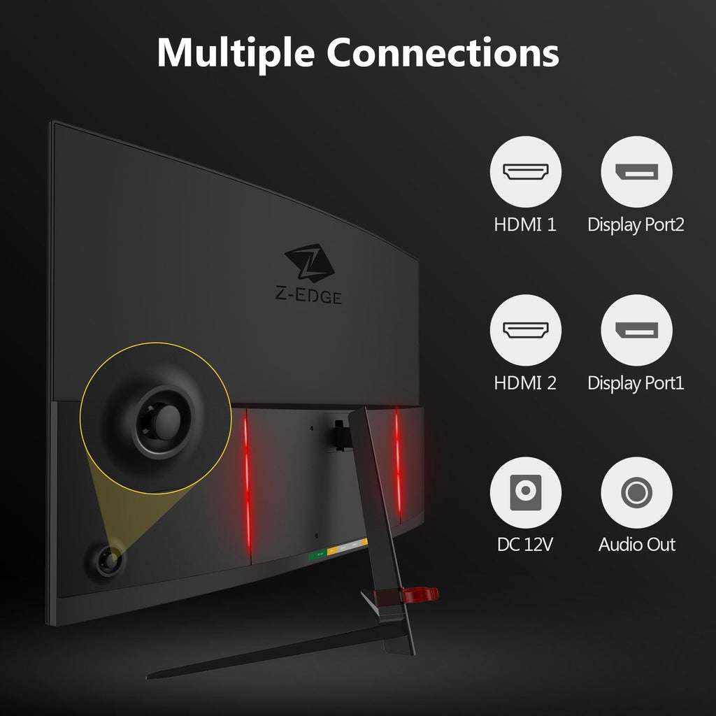 Refurbished: Z-EDGE UG27 Curved Gaming Monitor 27" 200Hz 1ms FHD